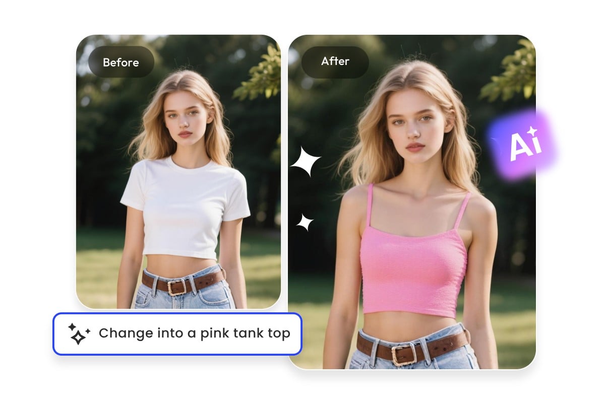 AI clothes changer online free: realistic virtual outfit try-on | PxBee