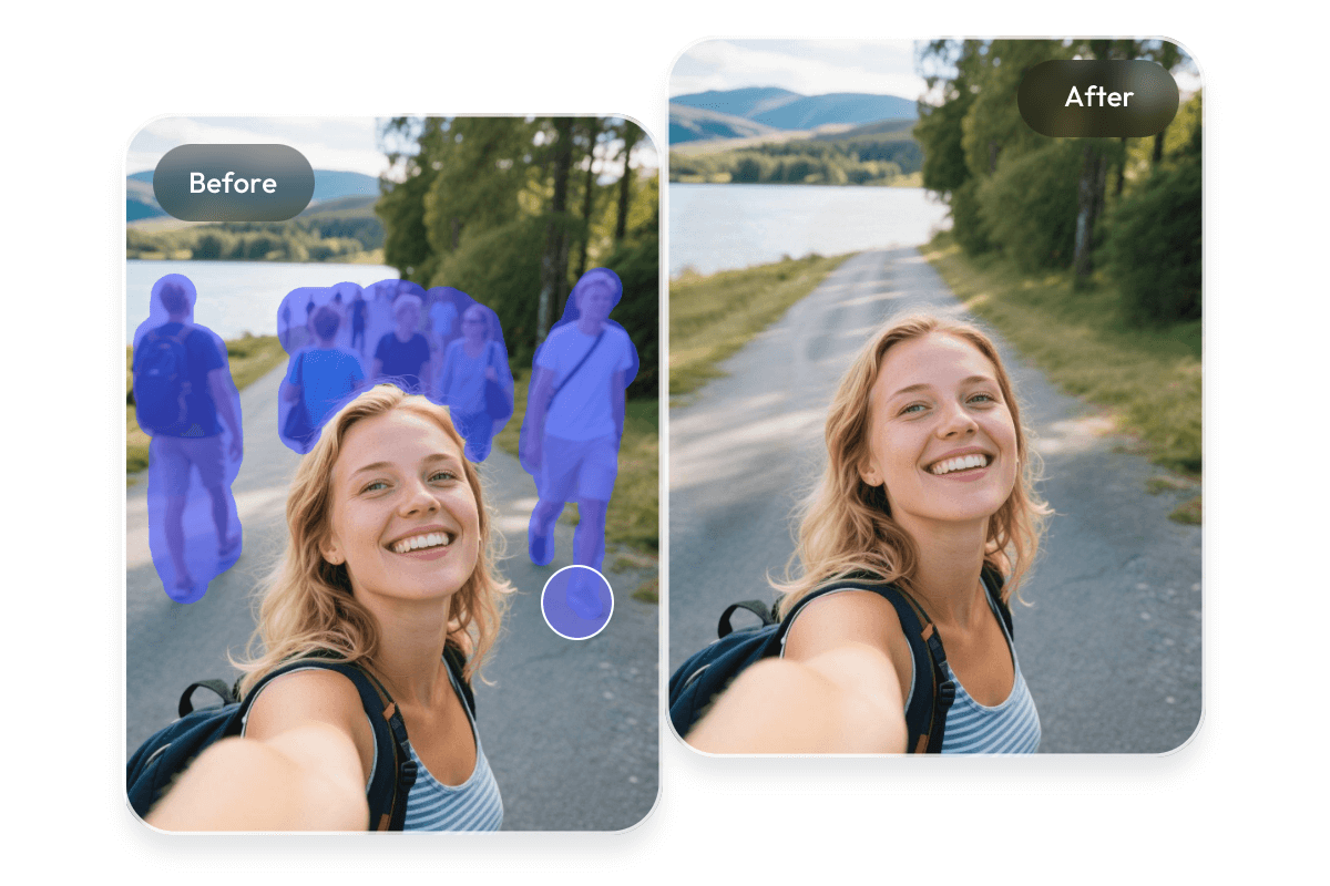 AI person remover: remove person from photo online free | PxBee